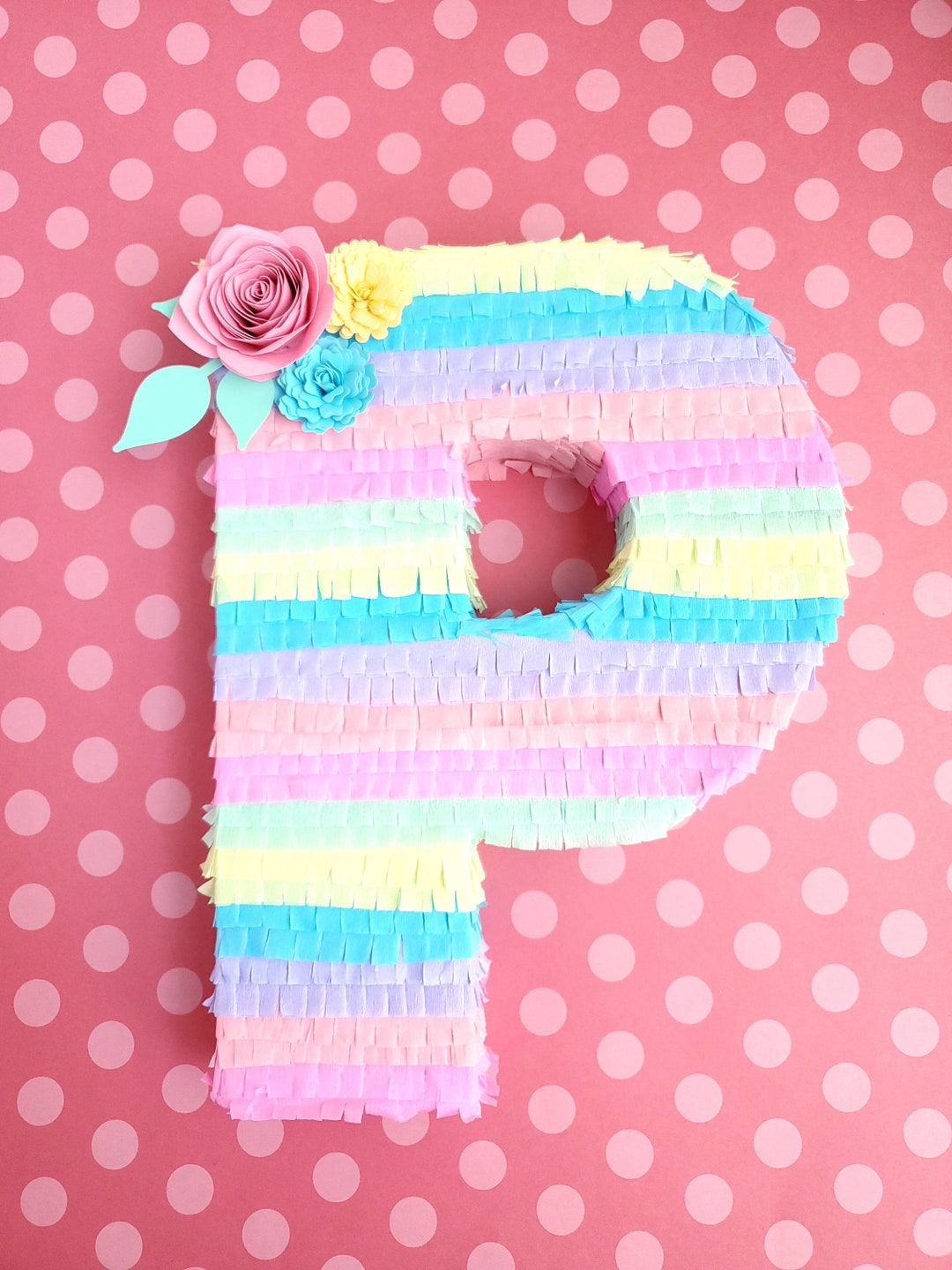 Letter or Number Pinata Centerpiece (12") , Fiesta Decoration, Fiesta ...