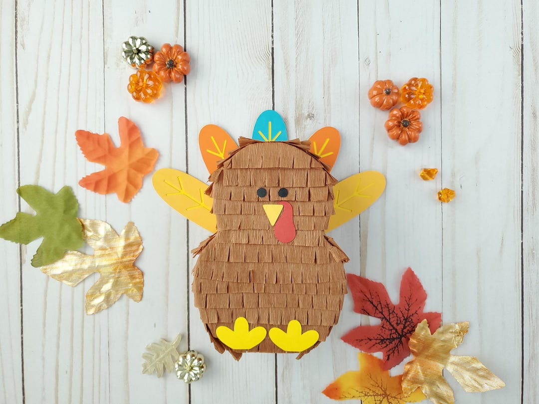 Turkey Mini Pinata Party Favor L Thanksgiving Table Decor L Turkey Gift ...