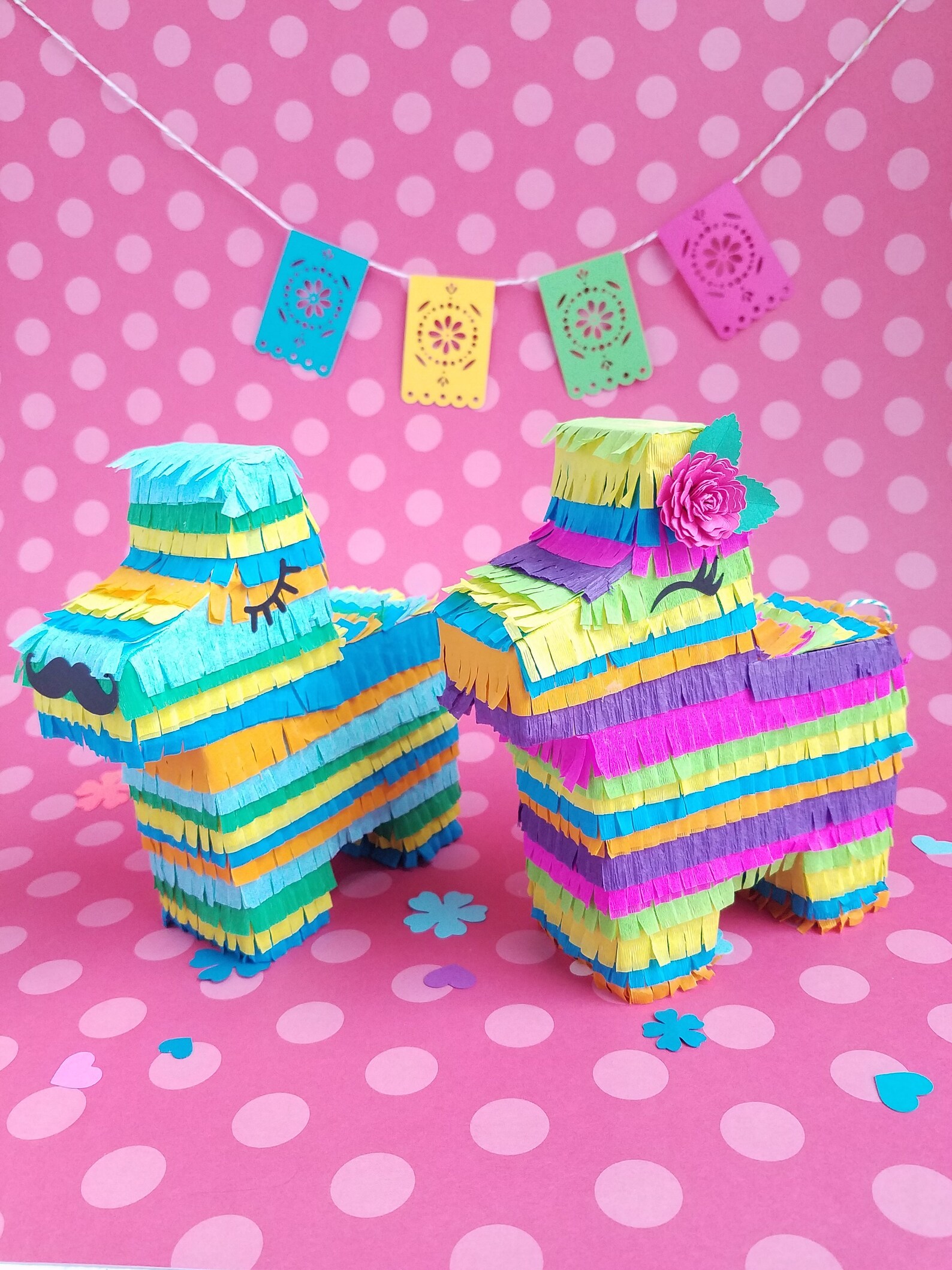 Mini Donkey Señor Piñata Set of 3 Fiesta Party Favor Fiesta | Etsy