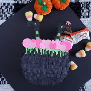 Witch's Cauldron Mini Piñata 6.5, Cauldron Mini Piñata, Halloween Party ...