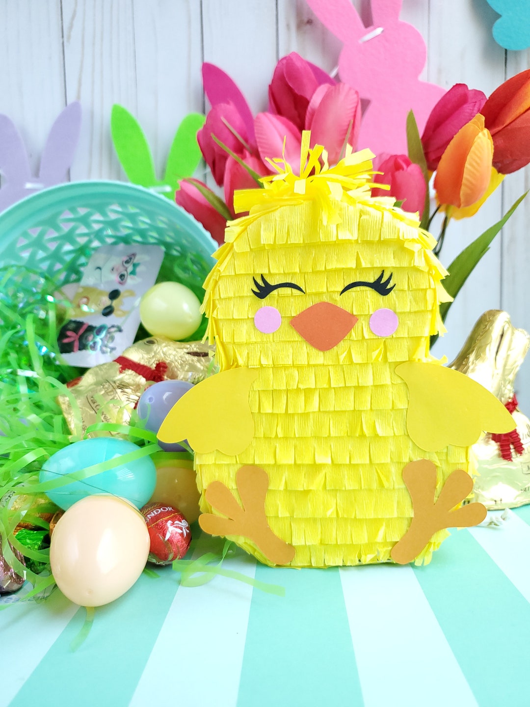 Chicken Mini Piñata, Easter Basket Filler, Farm Party Favor - Etsy