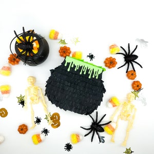 Cauldron Mini Piñata, Cauldron Decor, Witch's Cauldron, Halloween ...