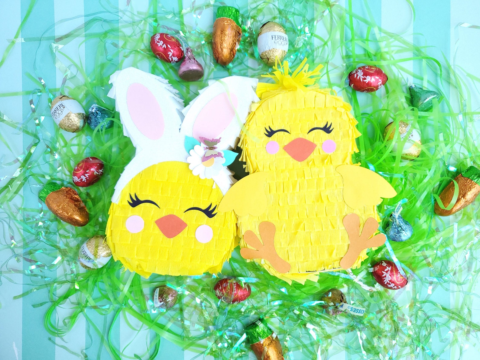 Chicken Mini Piñata 5.5 Easter Basket Filler Farm - Etsy