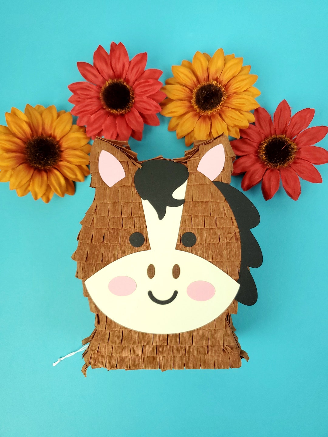 Horse Mini Pinata 5.5" Tall, Farm Theme, Western Party, Farm Birthday ...