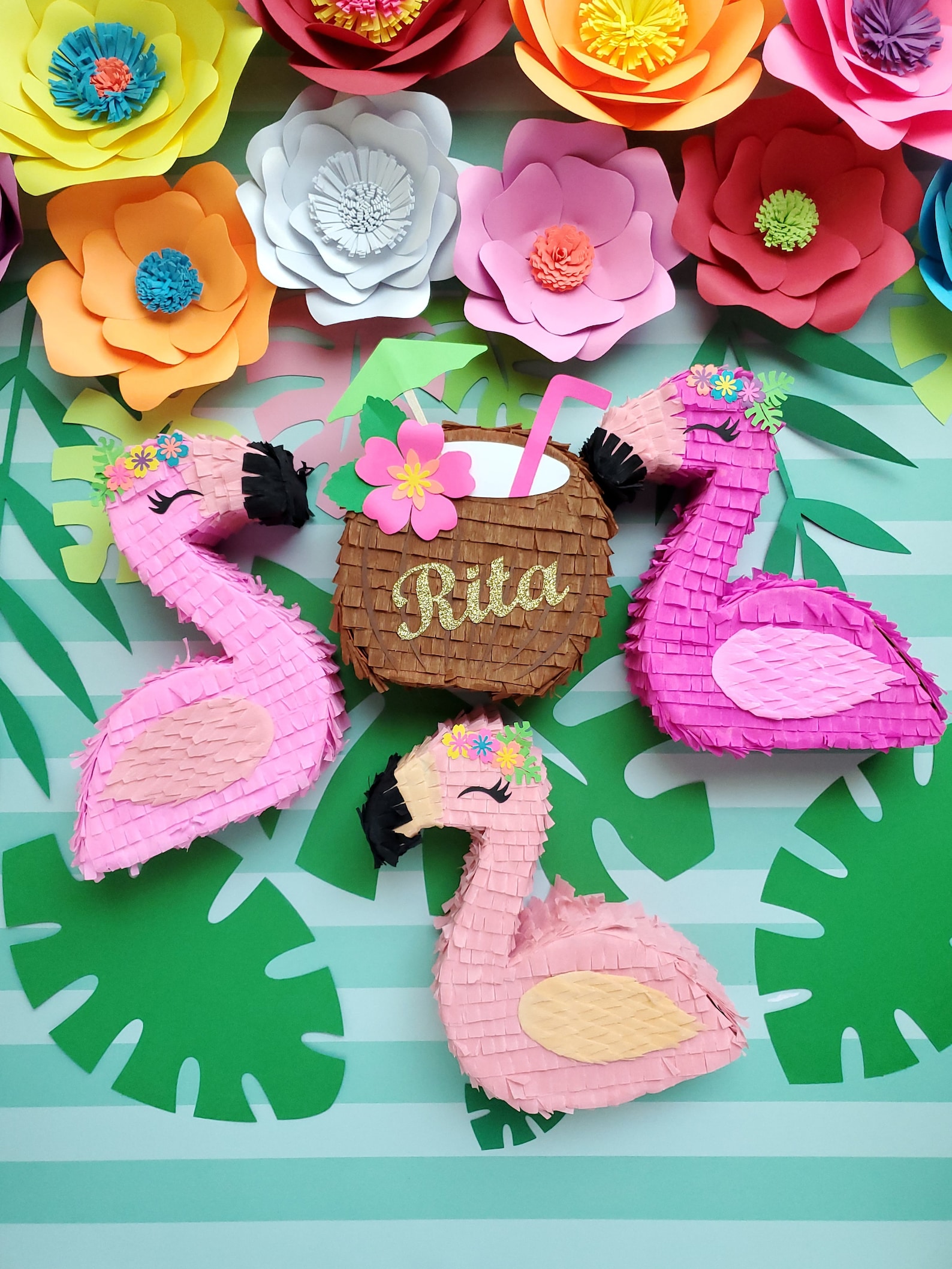 1x Mini Coconut Drink Piñata Tropical Party Beach Theme - Etsy