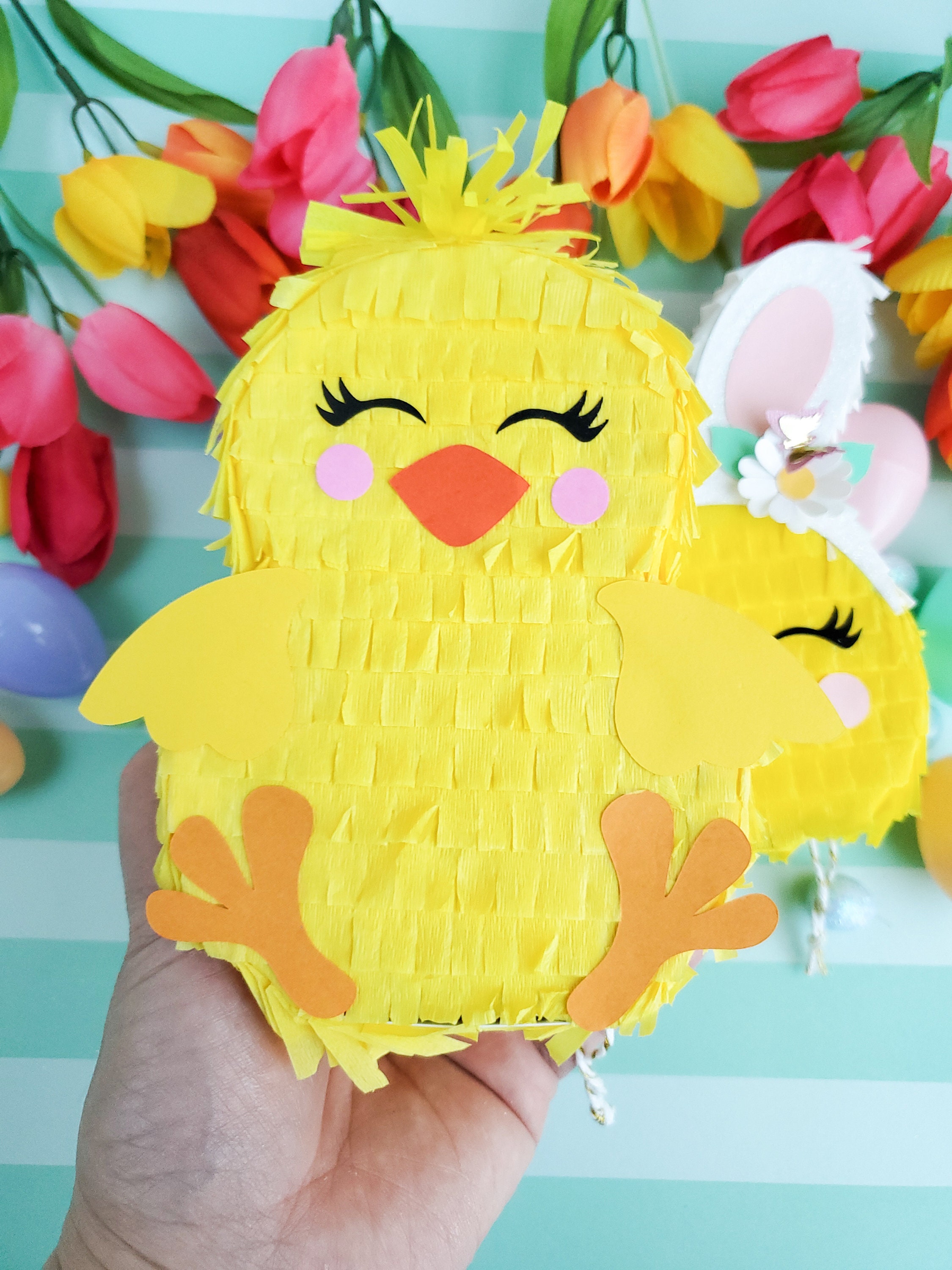 Chicken Mini Piñata, Easter Basket Filler, Farm Party Favor - Etsy