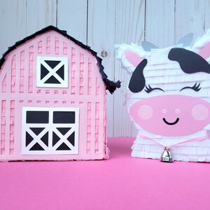Mini Cow Piñata 6" Tall (1ct.), Cow Mini Piñata, Holstein Cow, Farm ...
