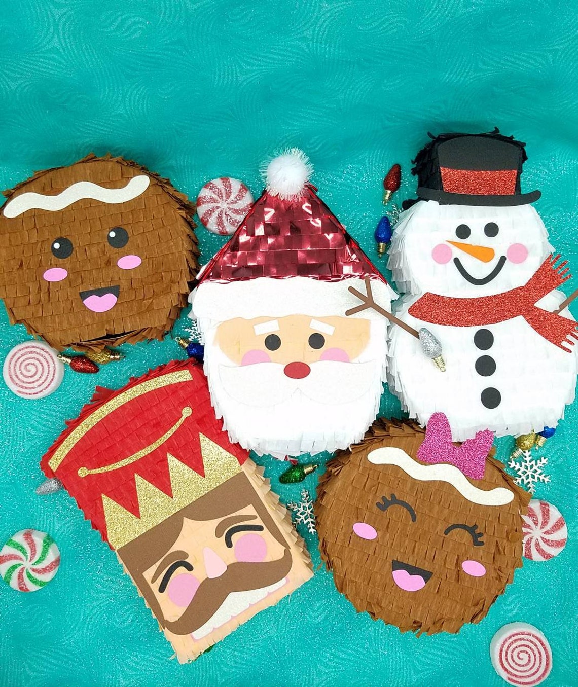 Snowman mini piñata Snowman gift box Snowman party Winter | Etsy