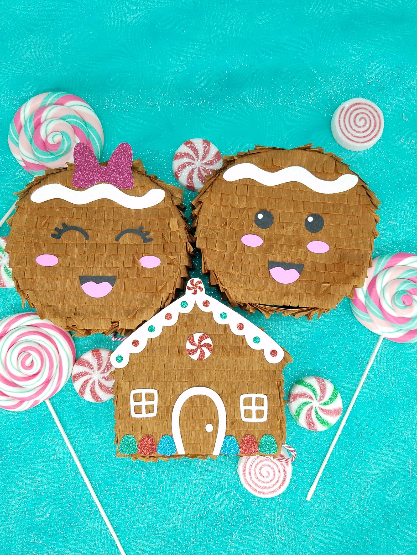 Gingerbread House Mini Piñata 4 Holiday Party Decoration - Etsy