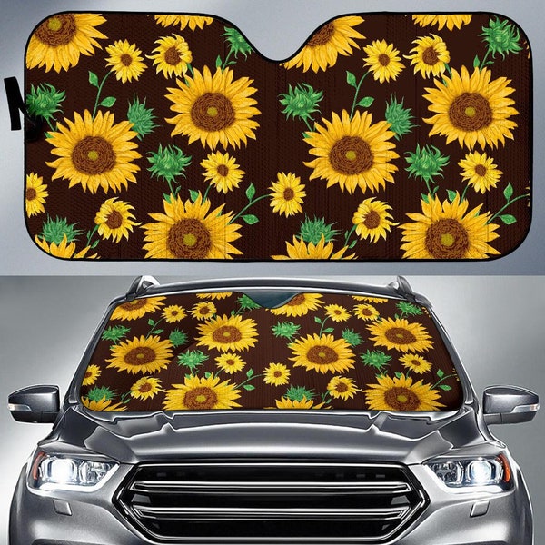 Sunflower Windshield Sun Shade - Etsy