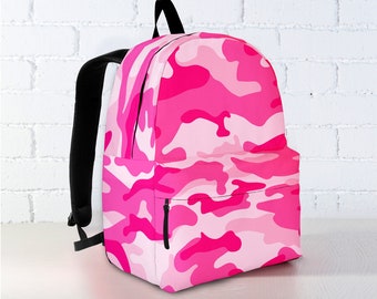 Pink Camo Backpack | Etsy