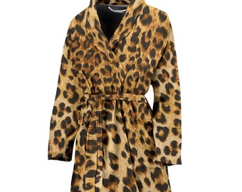 Leopard Print Robe - Etsy