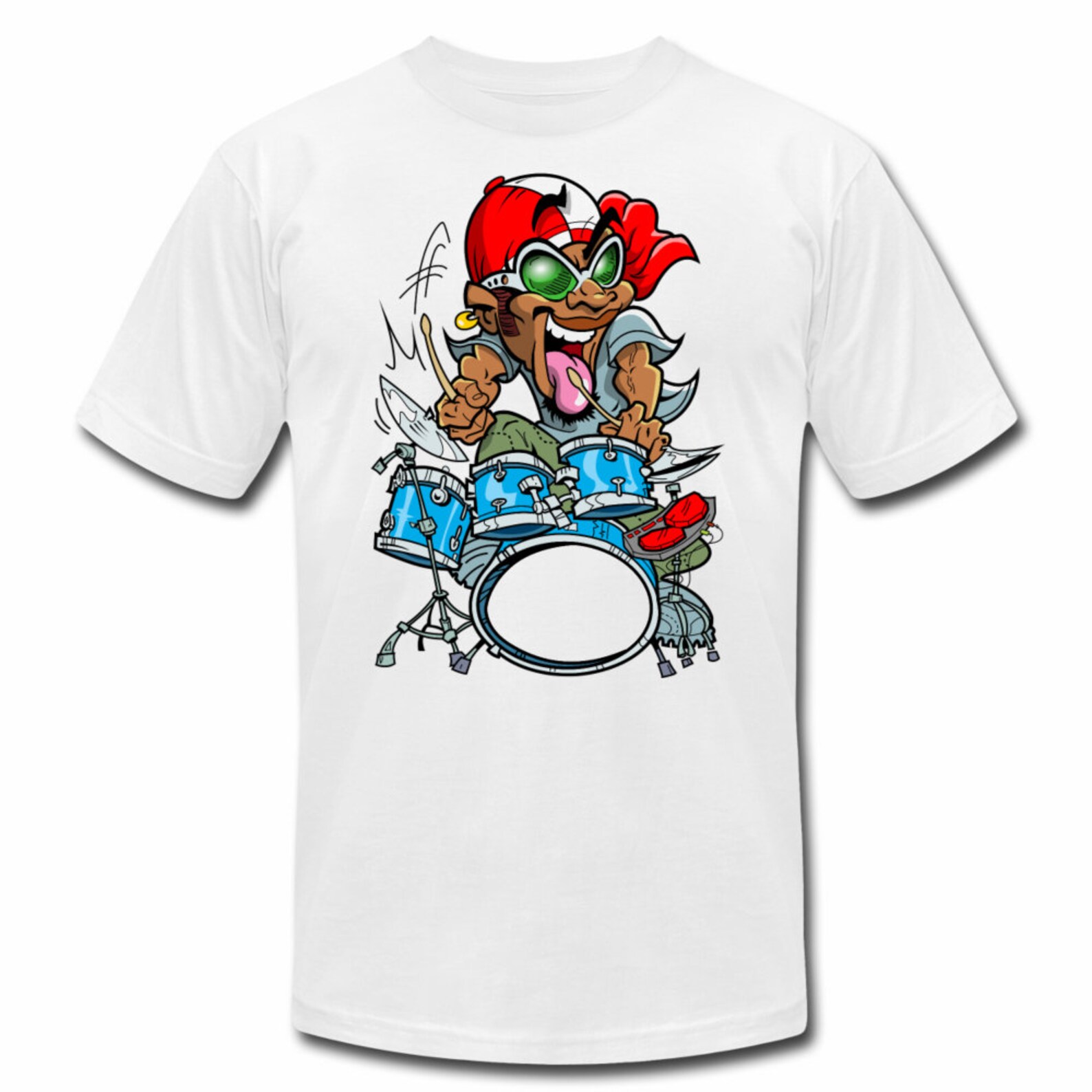 Drummer Musician Music Cartoon T-shirt Unisex T-shirt Mens - Etsy UK