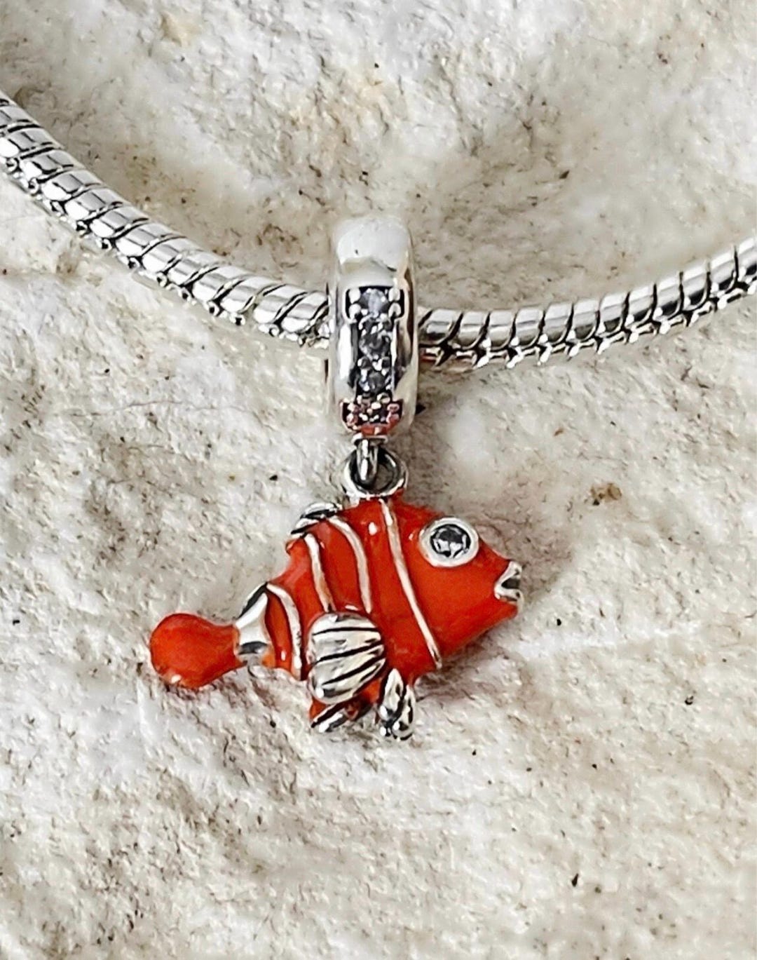 Fish Charm, Fish Jewelry, Clownfish Charm, Charm for Charm Bracelets ...