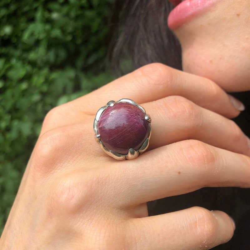 Large Ruby Ring - Etsy
