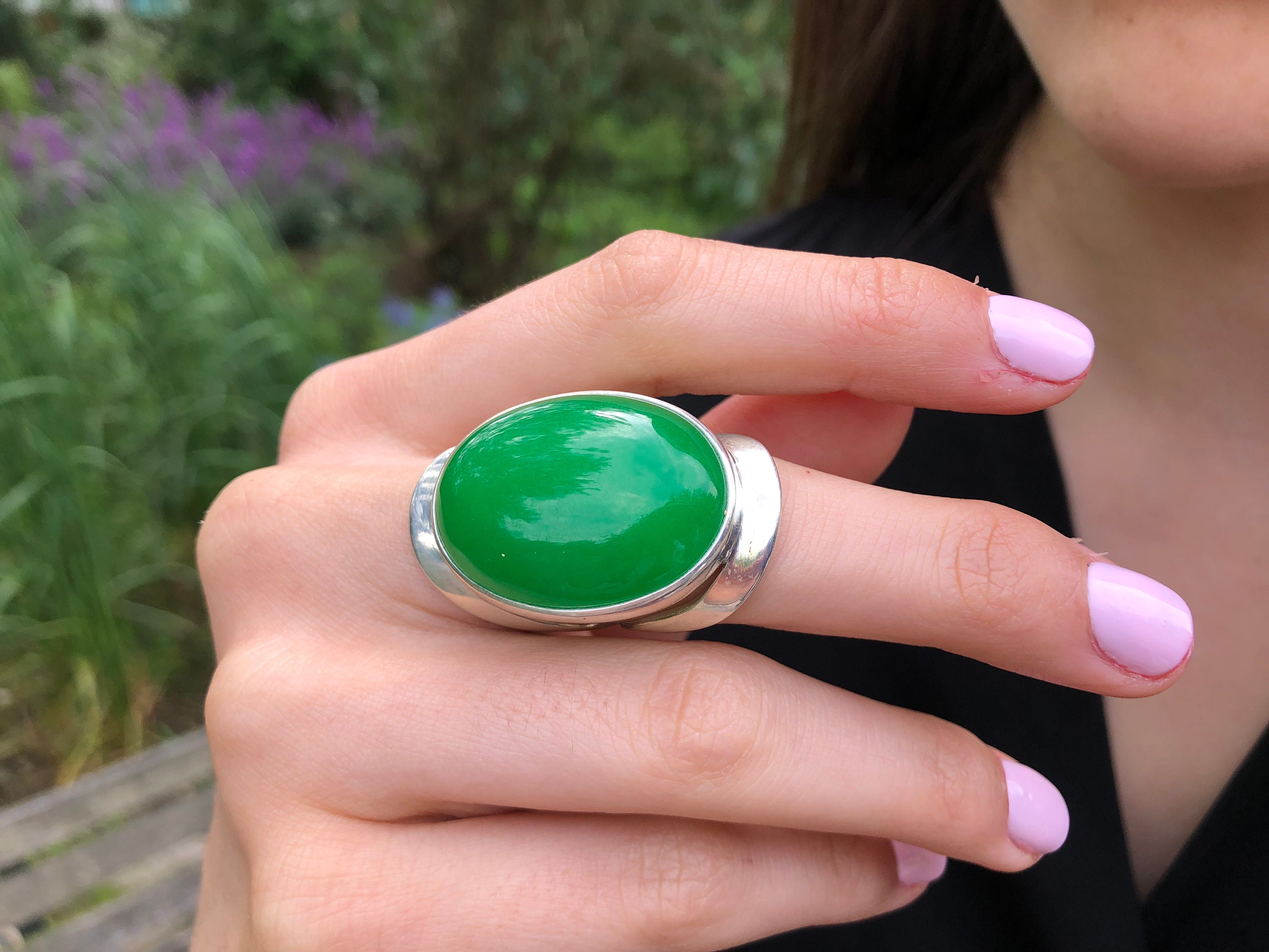 Green Agate Ring Agate Ring Natural Green Agate Taurus | Etsy
