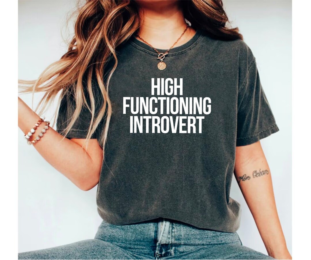 Minimalist Funny High Functioning Introvert T-shirt Tee Gift - Etsy
