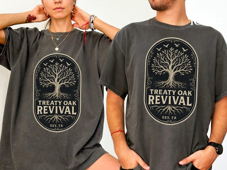 Treaty Oak Revival Png Texas Pride Design Png, Southern Rock Style ...