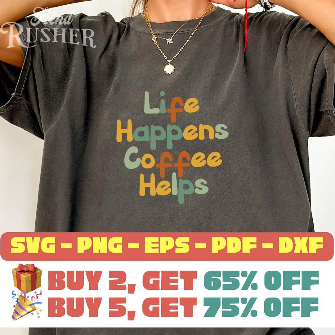 Stylish Coffee Tribe SVG Witty Coffee PNG Bold Brew Typography Life ...