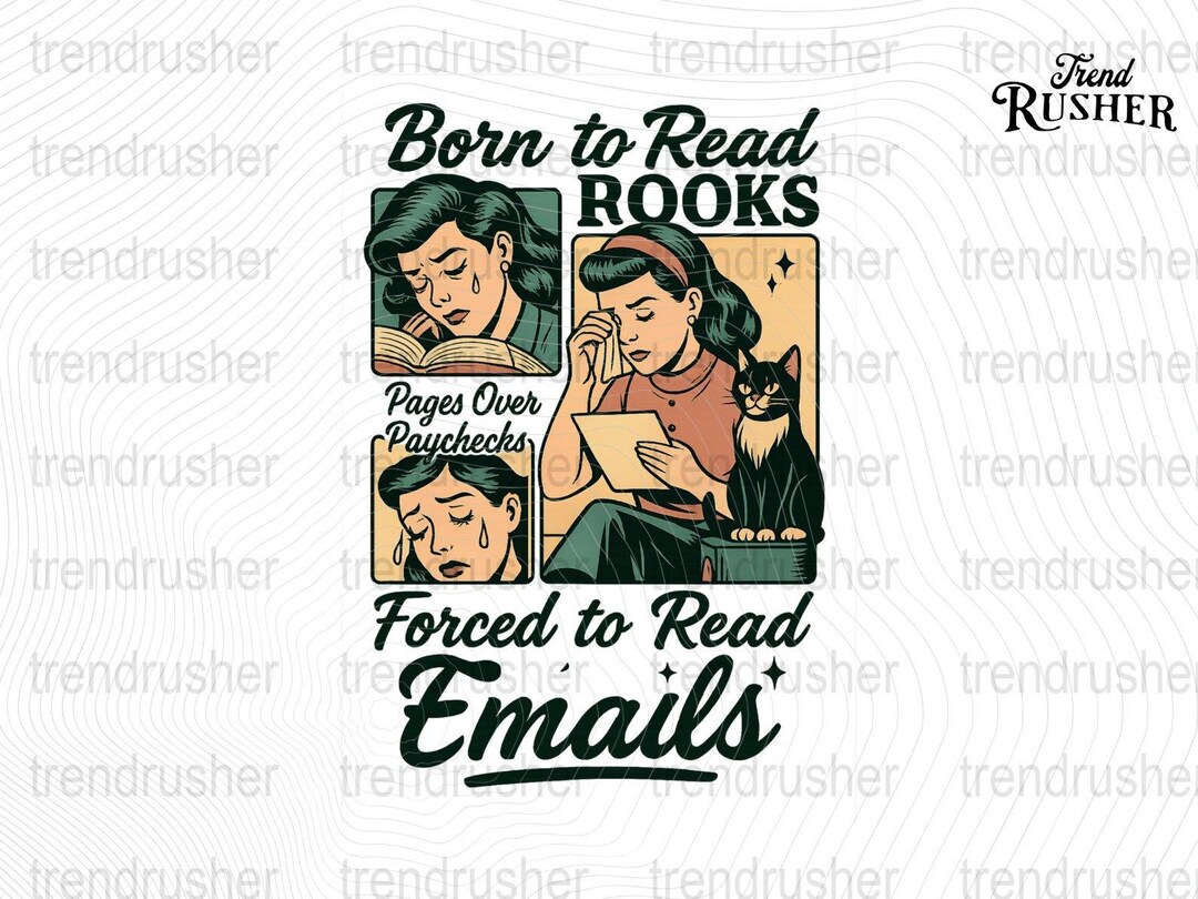 Born to Read Books Forced to Read Emails Png | Funny Pop Art Comic Png ...