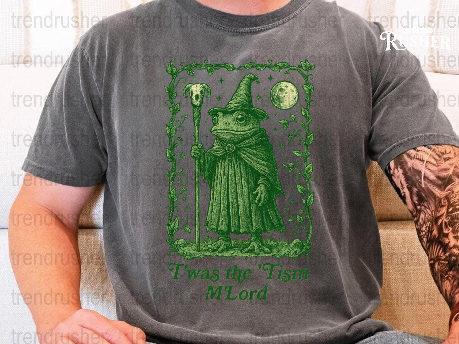 T'was the 'tism M'lord PNG, Funny Frog Wizard Meme Cut File ...