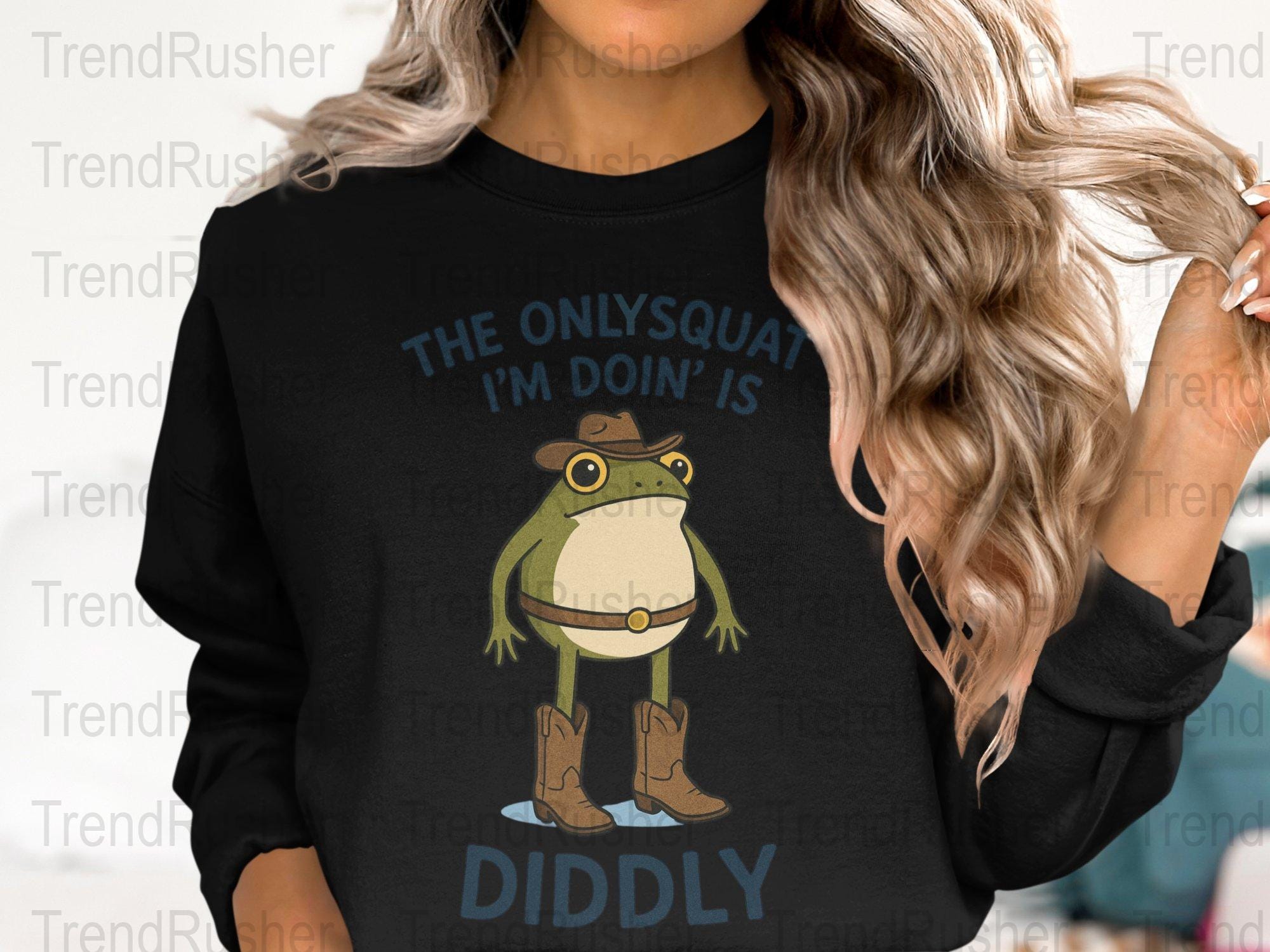 The Only Squat I'm Doin' is Diddly Png Png Funny Gym Meme Shirt Design ...