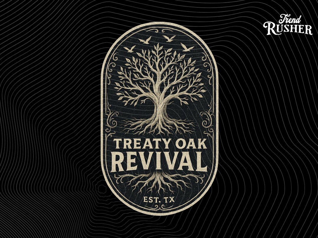 Treaty Oak Revival Png Texas Pride Design Png, Southern Rock Style ...