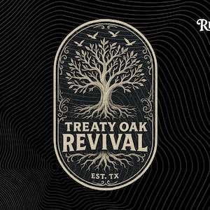 Treaty Oak Revival Png Texas Pride Design Png, Southern Rock Style ...