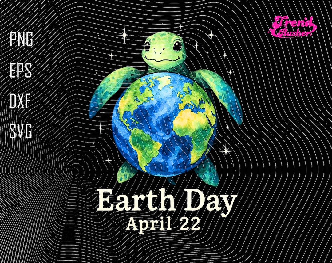 Turtle Earth Day April 22 Teacher Sea Save Planet Png PNG, Cute Ocean ...