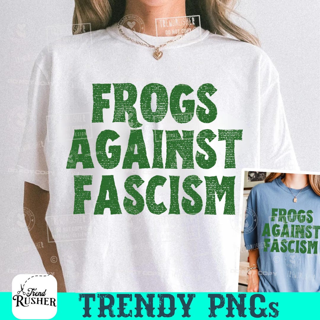 Frogs Against Fascism PNG Digital, Printable Download, Political Art ...
