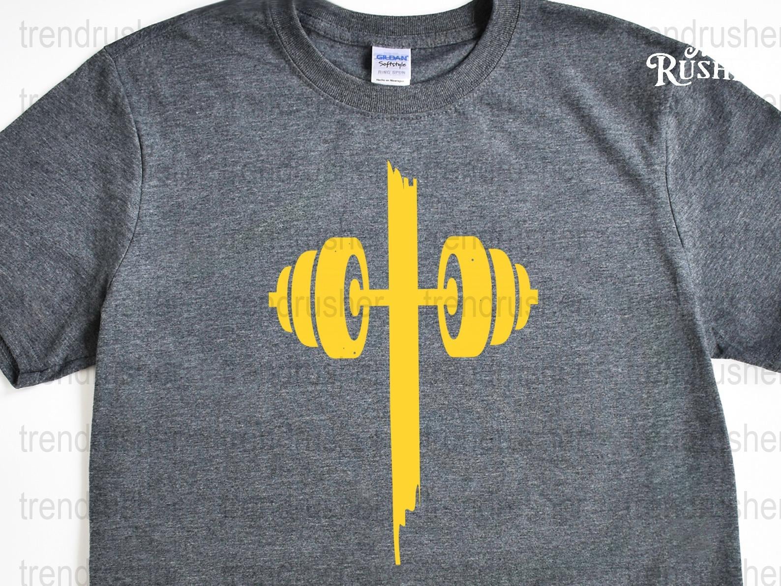 Christian Cross Barbell Png Faith and Fitness Png Religious Gym Workout ...