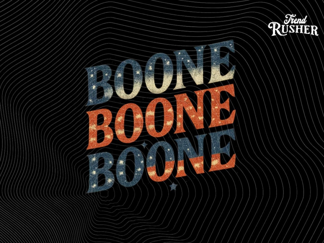 Boone PNG: Vintage American Flag Letters (digital Download) - Etsy