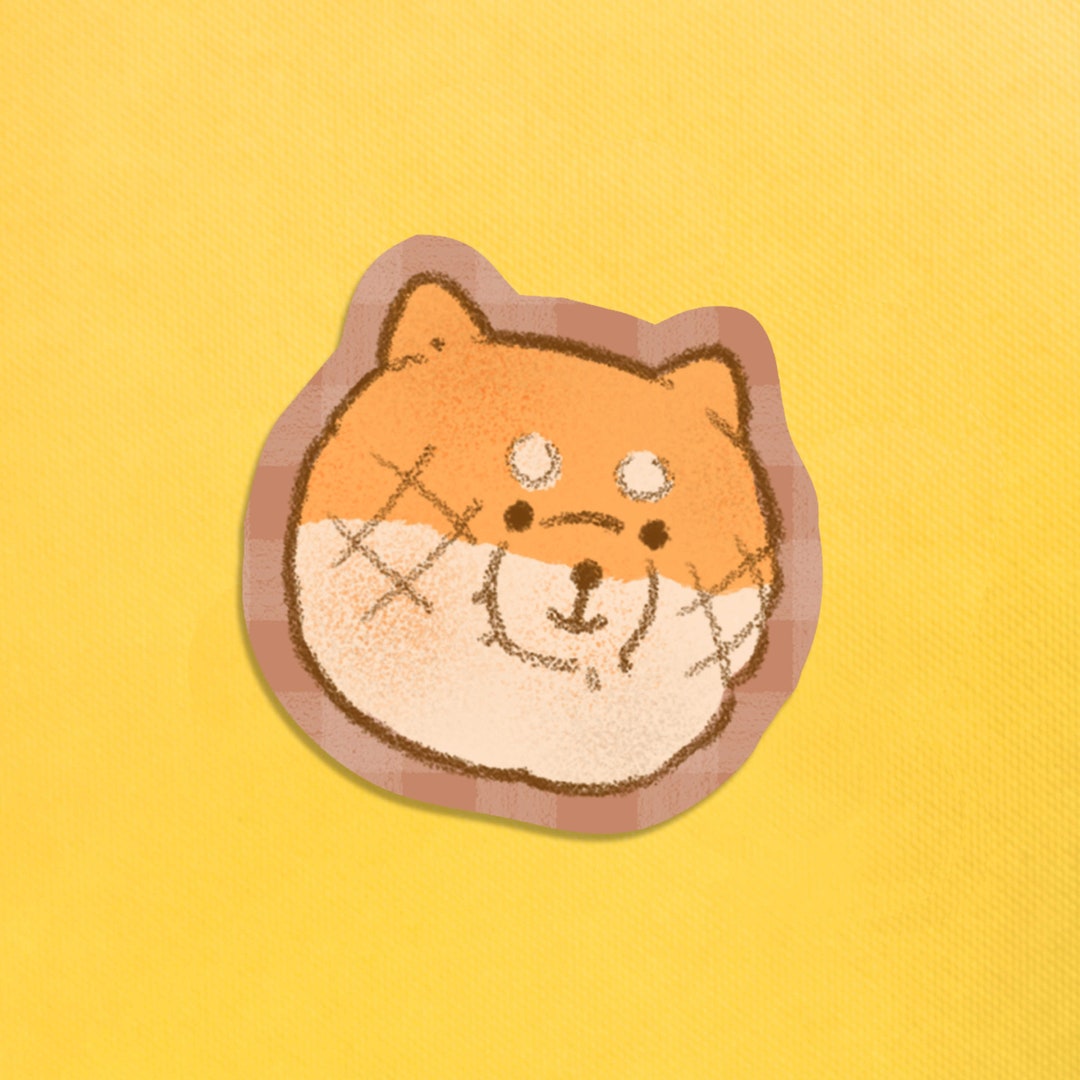 Shiba Pineapple Bun Melon Pan Vinyl Sticker - Etsy