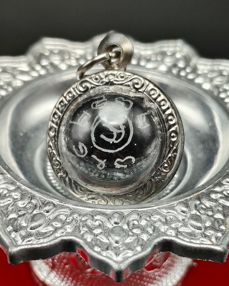 Look Om Black Crystal Ball Manee Nopparat Look Kaew LP Doo Wat Sakae ...