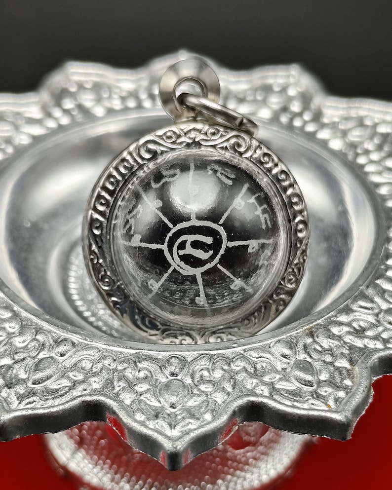 Look Om Black Crystal Ball Manee Nopparat Look Kaew LP Doo Wat Sakae ...