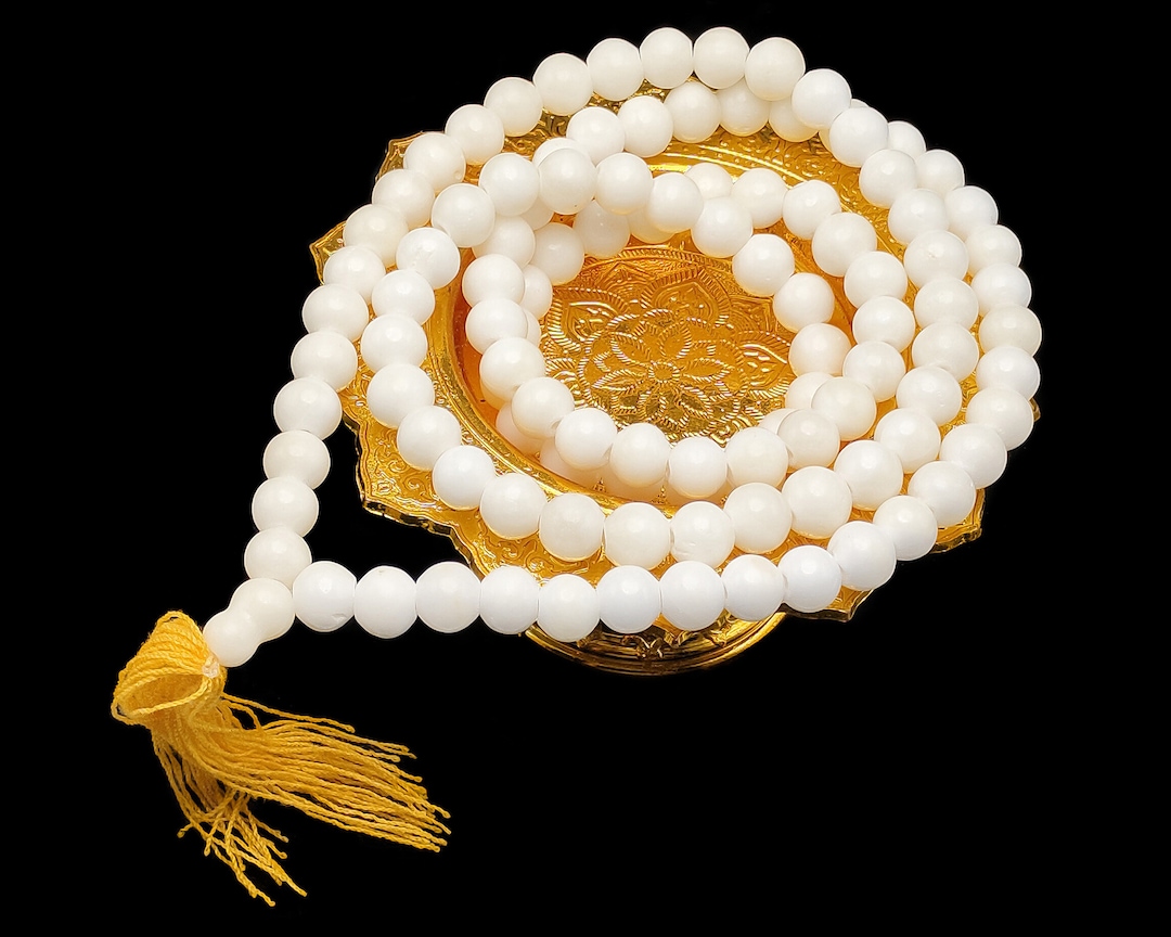 40" Pra Tath Holy Sarira Relics 300 Yod Mala Ball Shape Stone Beads ...