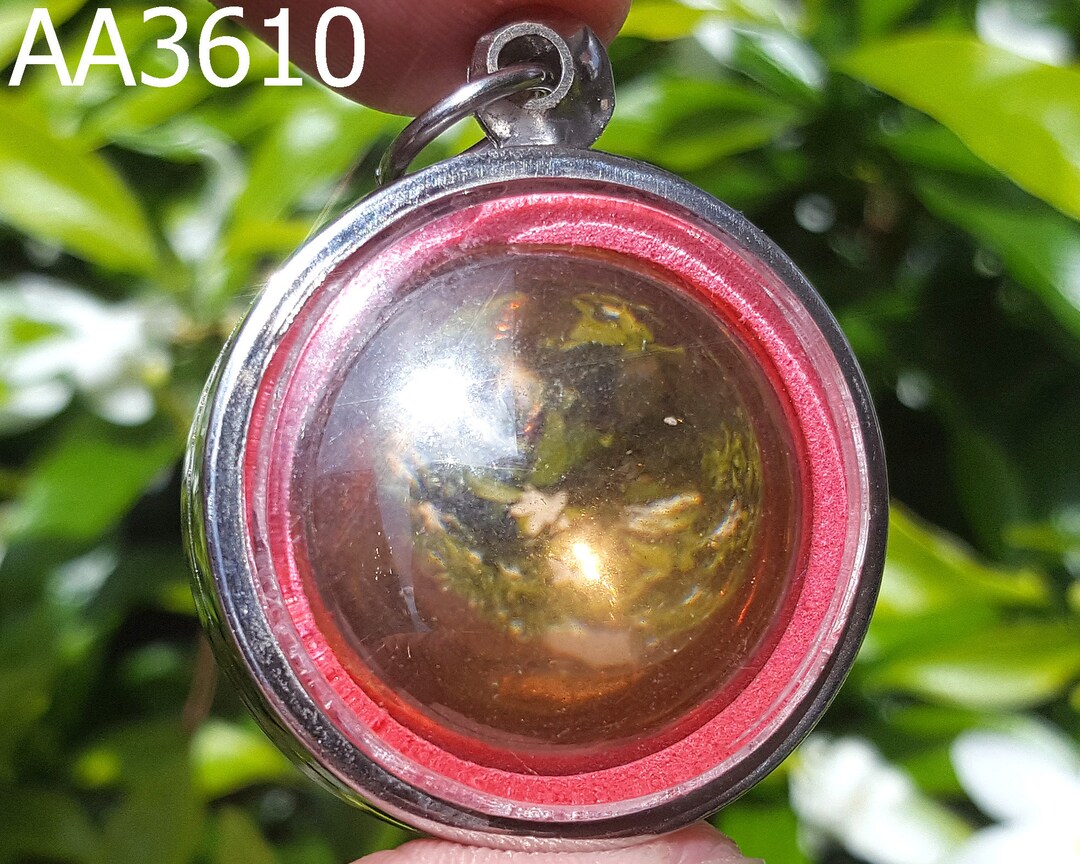 Mystic Energy Orange Button Naga Eye Crystal Gems Stone Charm Talisman ...