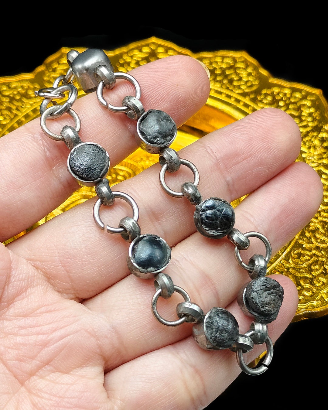 Powerful Natural Leklai Stone Umklum Holy Health Chain Bracelet Prayer ...