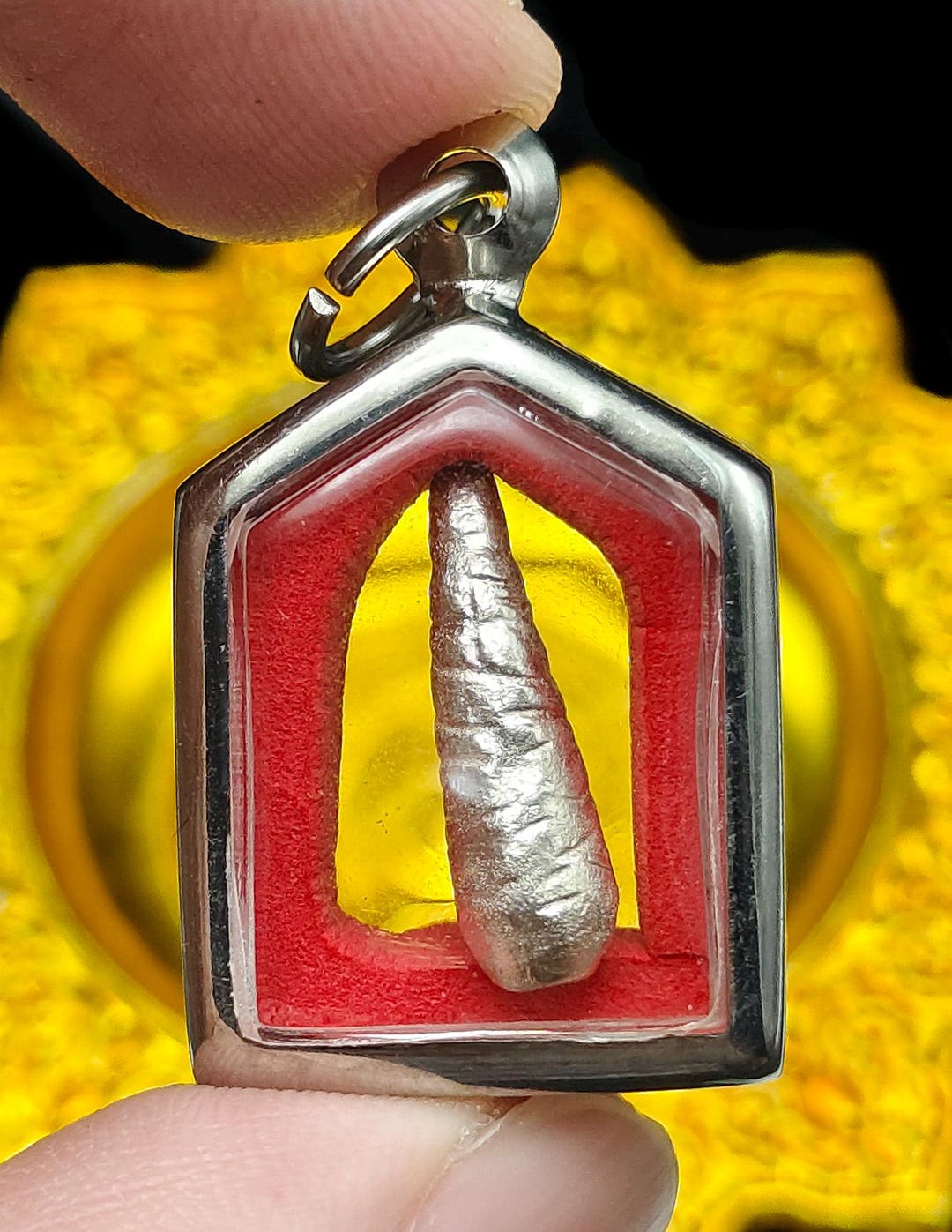 Ased Mysterious Sacred Fang Claw Silver Leklai Mantra Charm Protect ...