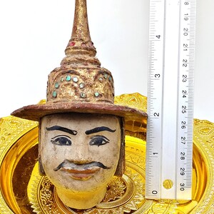 5" Vintage Thai Burmese Soldier Handmade MARIONETTE WOOD PUPPET Buddha ...