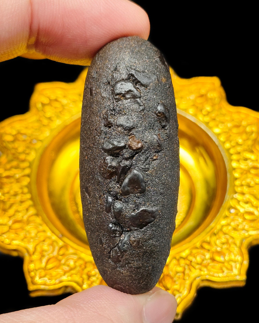 Powerful Sacred Leklai Stone Stone Bullet Takrut Charm Protect Talisman Thai Buddha Amulet # ...