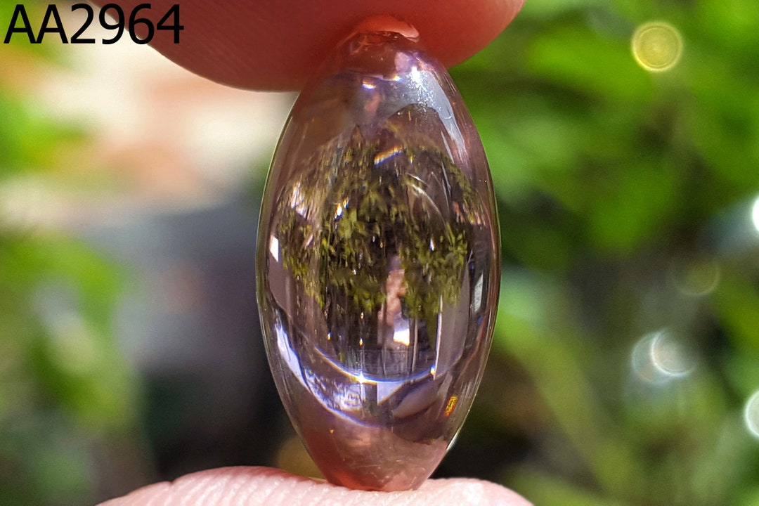 Power Mystic Pink Shape Rugby Naga Eye Crystal Gemstone Charm Wealth ...