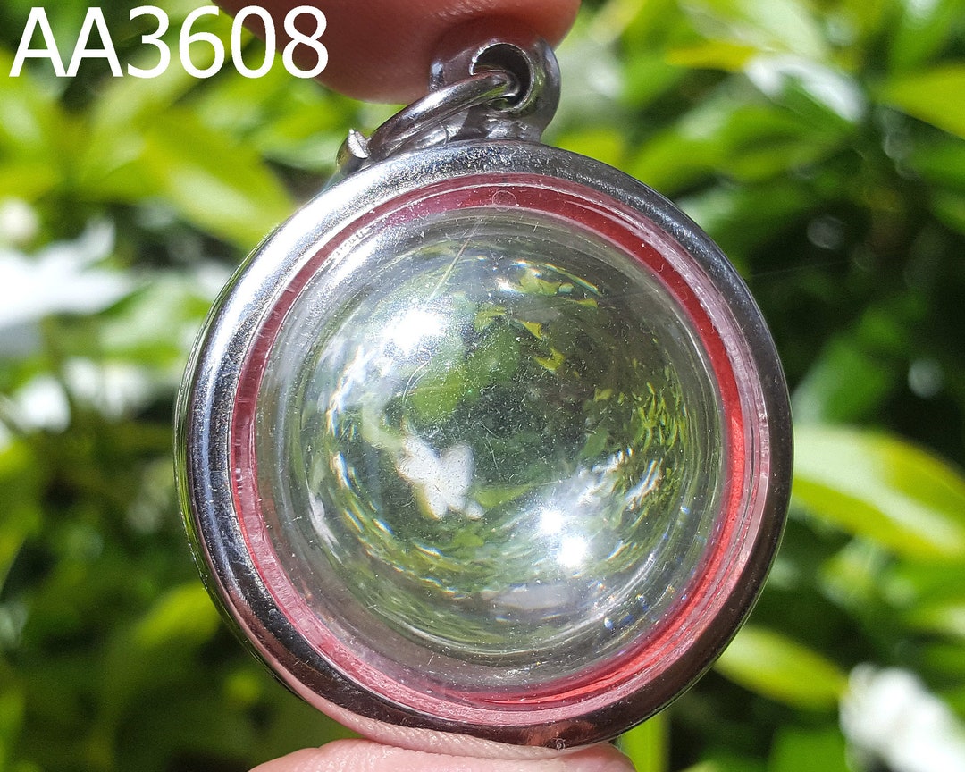 Mystic Energy White Button Naga Eye Crystal Gems Stone Charm Talisman ...