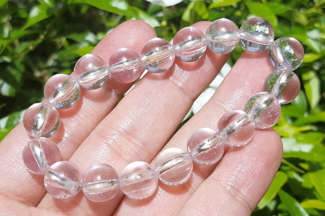 10mm Mystic White Energy Naga Eye Crystal Gems Stone Luck Beads ...