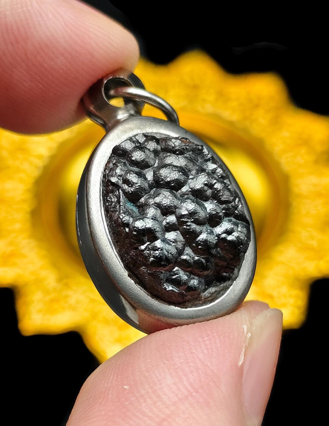 Koh Larn Mineral Leklai Stone Sacred Magic Charm Protection Famous Pendant Thai Buddha Amulet # ...