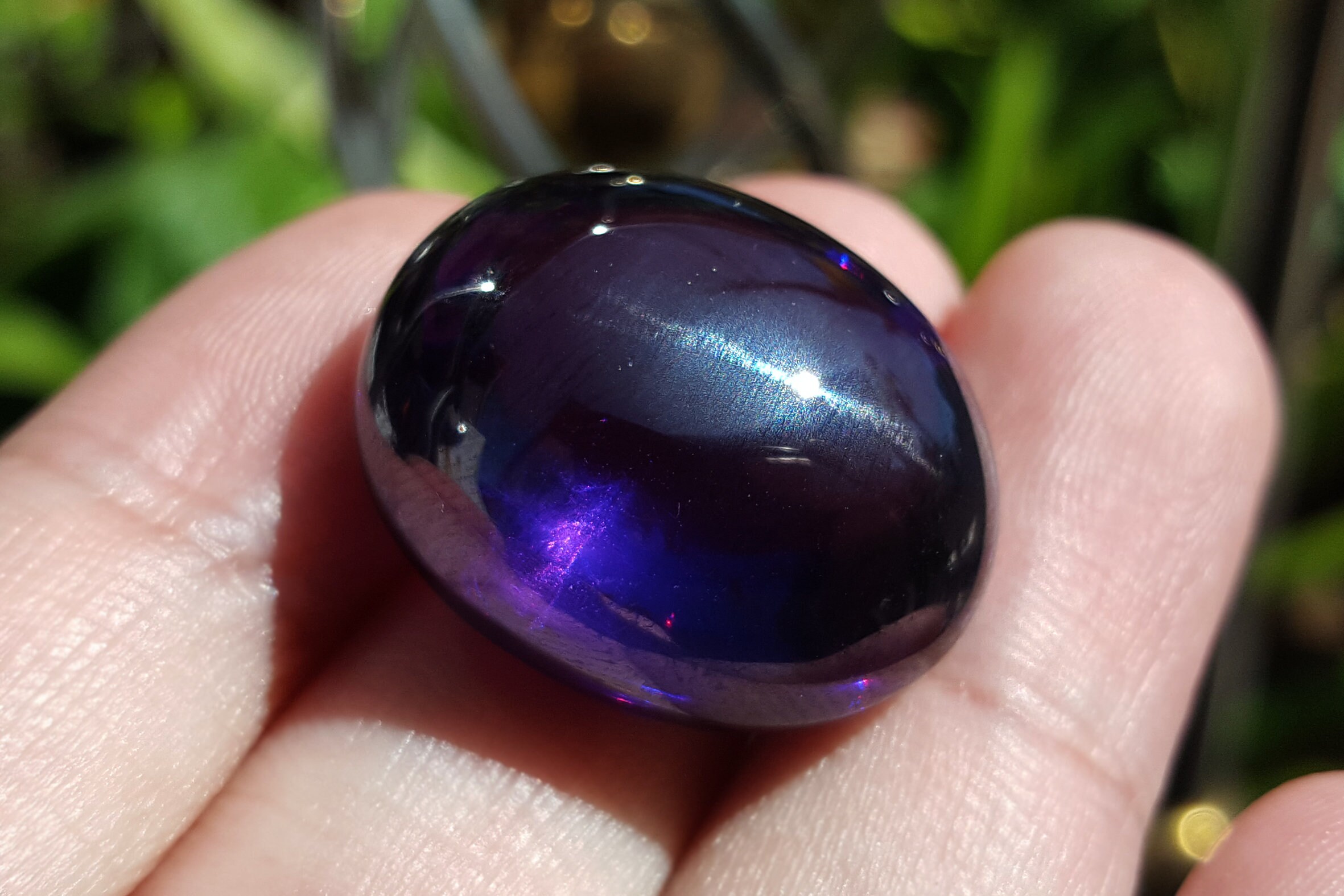 Mystic Purple SOAP Energy Naga Eye Gem Crystal Button Luck - Etsy