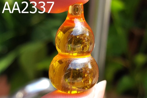 Mystic Yellow Calabash Energy Naga Eye Gem Crystal Thai Amulet | Etsy