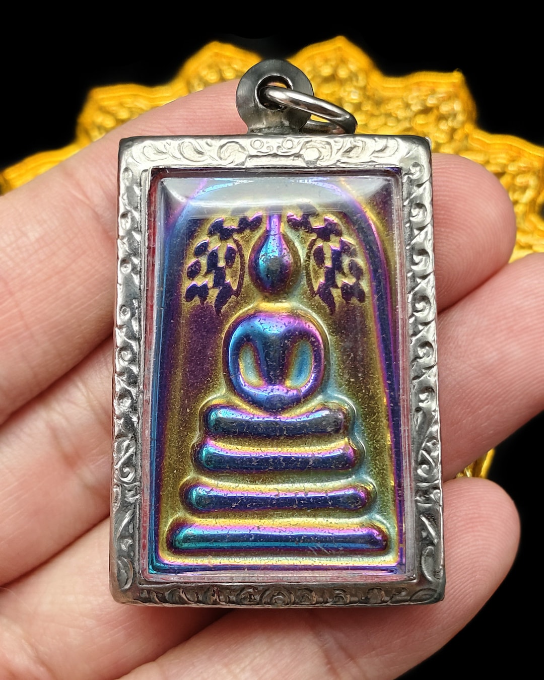 Rainbow Phra Somdej Prok Pho Magnetic Leklai Mysterious Sacred Kru ...