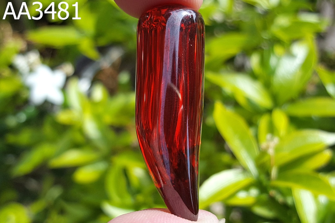 Mystic Red Energy Naga FANG Eye Crystal Gemstone Charm Wealth Lucky ...