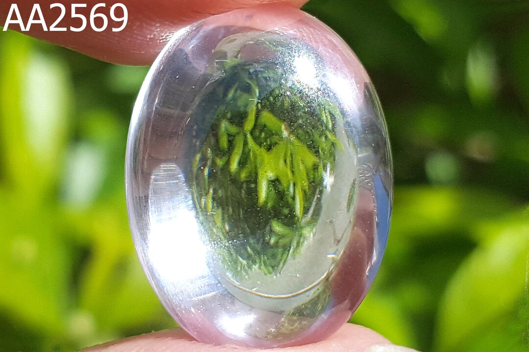 Mystic White Oval SOAP Energy Naga Eye Crystal Gemstone Charm Wealth ...